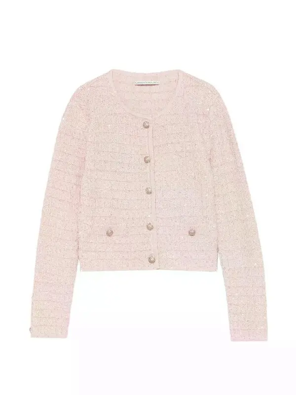 Alessandra Rich Button Embellished Knitwear Cardigan