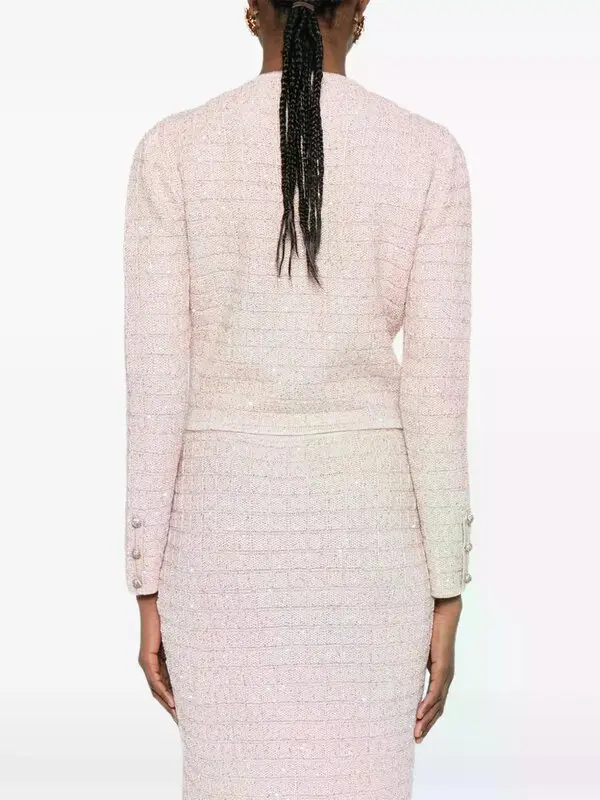 Alessandra Rich Button Embellished Knitwear Cardigan