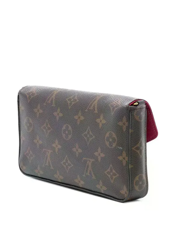 LOUIS VUITTON 2016 Monogram Pochette Felicie - Brown