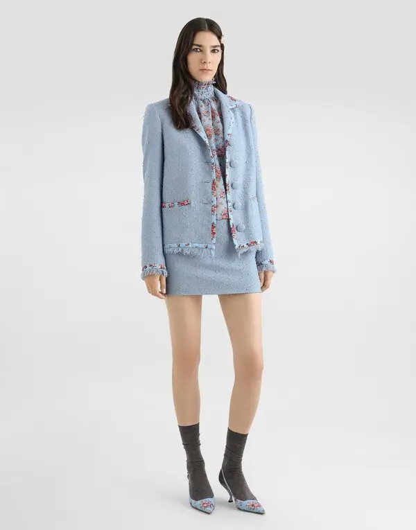 Dolce & Gabbana Floral Bouquet-print Chiffon Top - Multicolor