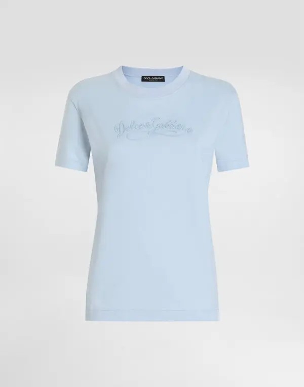 Dolce & Gabbana Jersey T-shirt With Embroidery