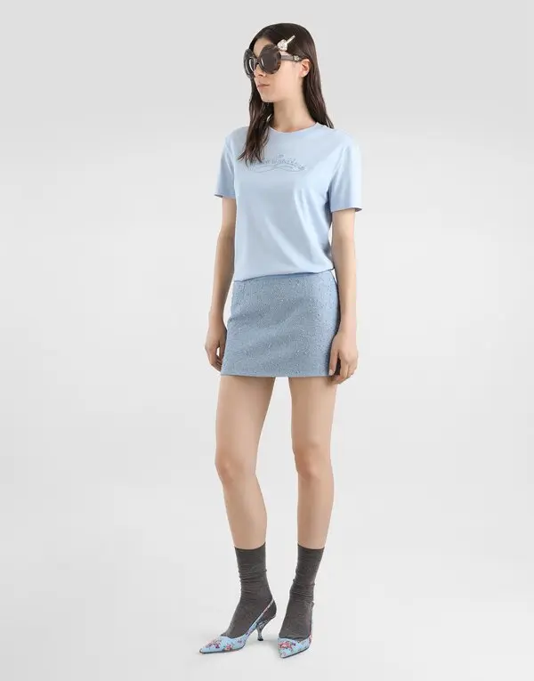Dolce & Gabbana Jersey T-shirt With Embroidery