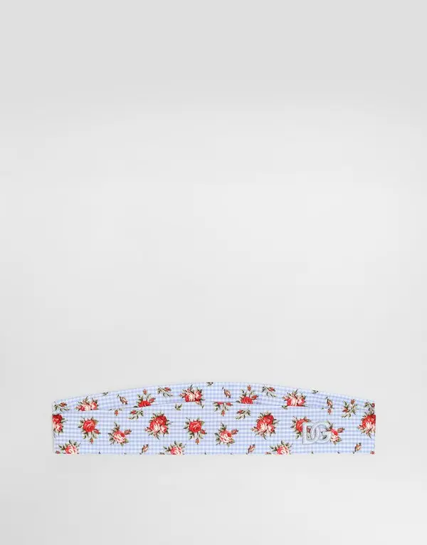 Dolce & Gabbana Small Rose-print Poplin Bandana - Multicolor