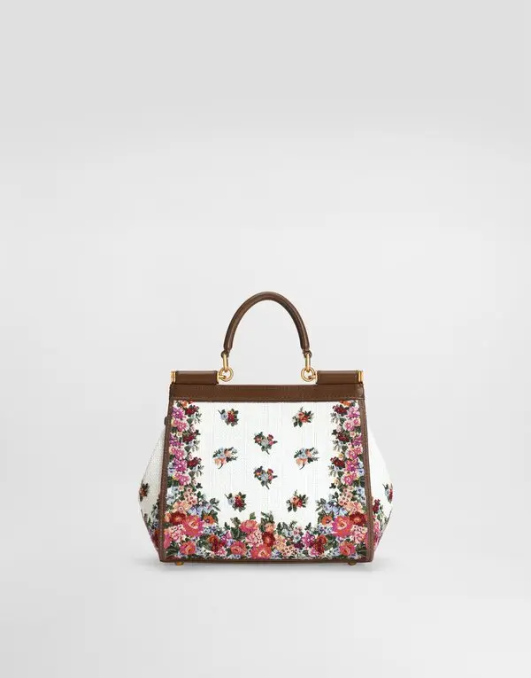 Dolce & Gabbana Sicily Medium Embroidered Handbag
