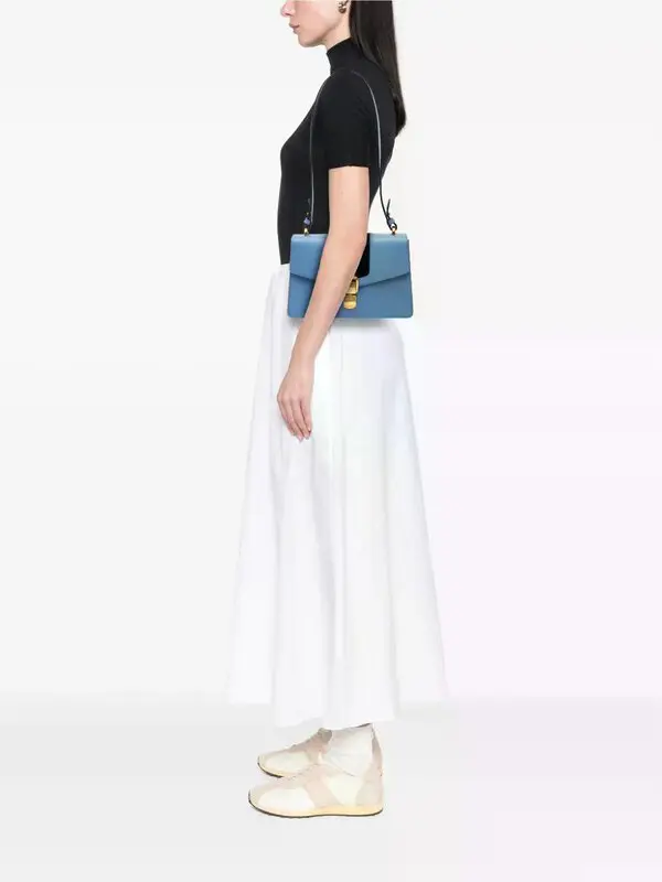 Gucci Small Leather Sylvie Web Satchel 2000-2015 - Blue