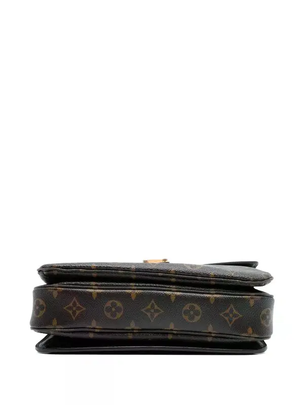 LOUIS VUITTON 2015 Monogram Pochette Metis Satchel - Brown