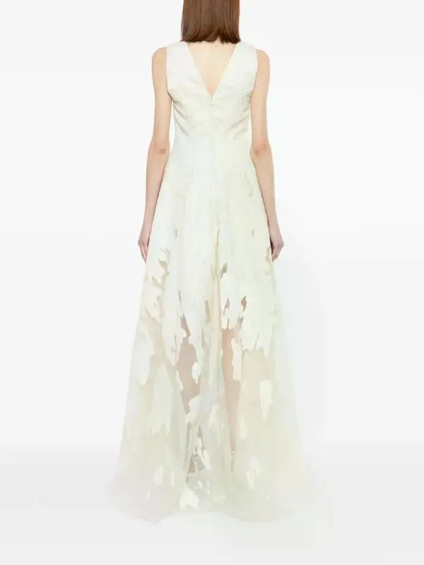 SAIID KOBEISY Brocade Gown - Neutrals