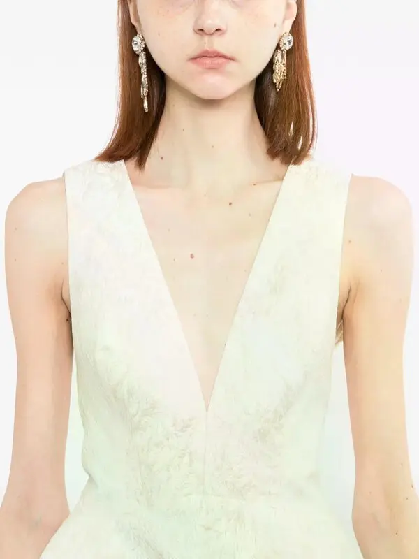 SAIID KOBEISY Brocade Gown - Neutrals