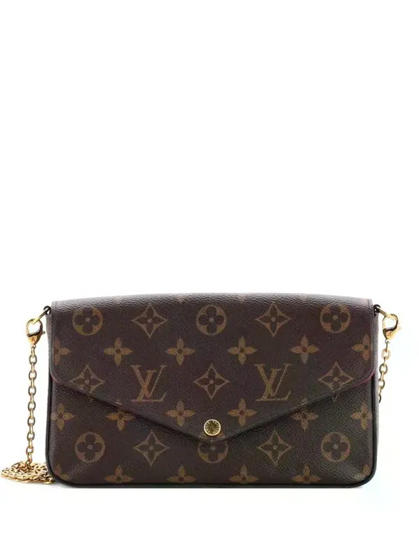 LOUIS VUITTON Felicie Pochette Monogram Canvas - Brown