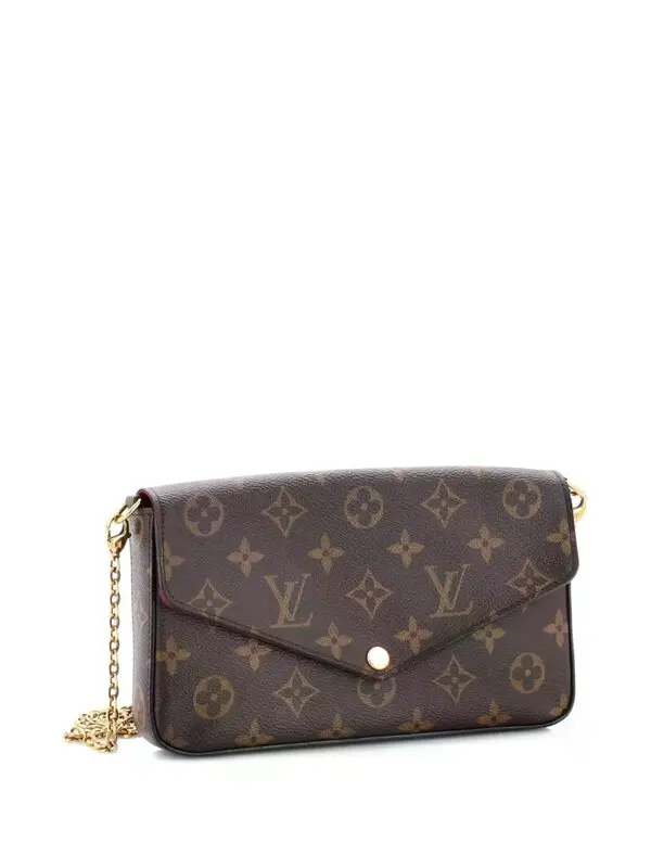 LOUIS VUITTON Felicie Pochette Monogram Canvas - Brown