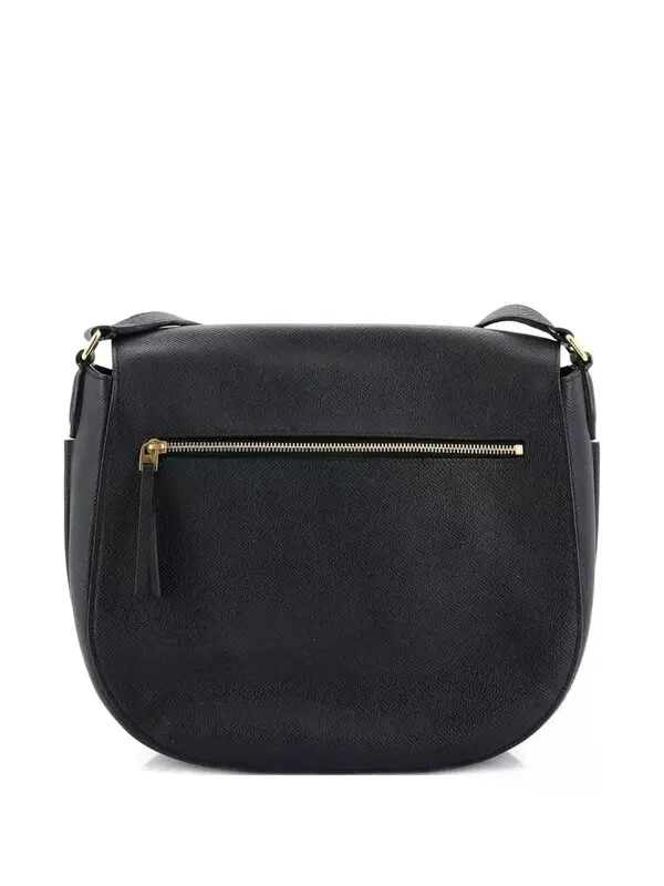 Celine Trotteur Calfskin Medium Crossbody Bag - Black