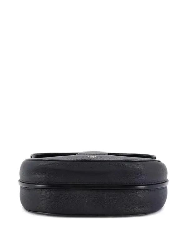 Celine Trotteur Calfskin Medium Crossbody Bag - Black