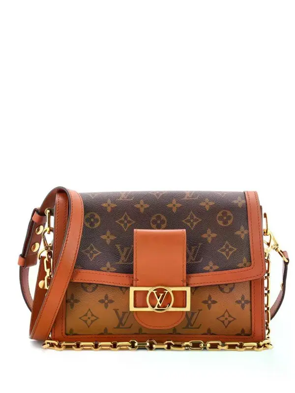 LOUIS VUITTON Dauphine Reverse Monogram Canvas Mm Shoulder Bag