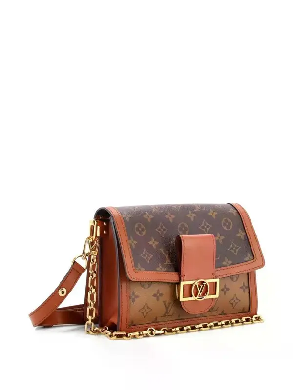 LOUIS VUITTON Dauphine Reverse Monogram Canvas Mm Shoulder Bag