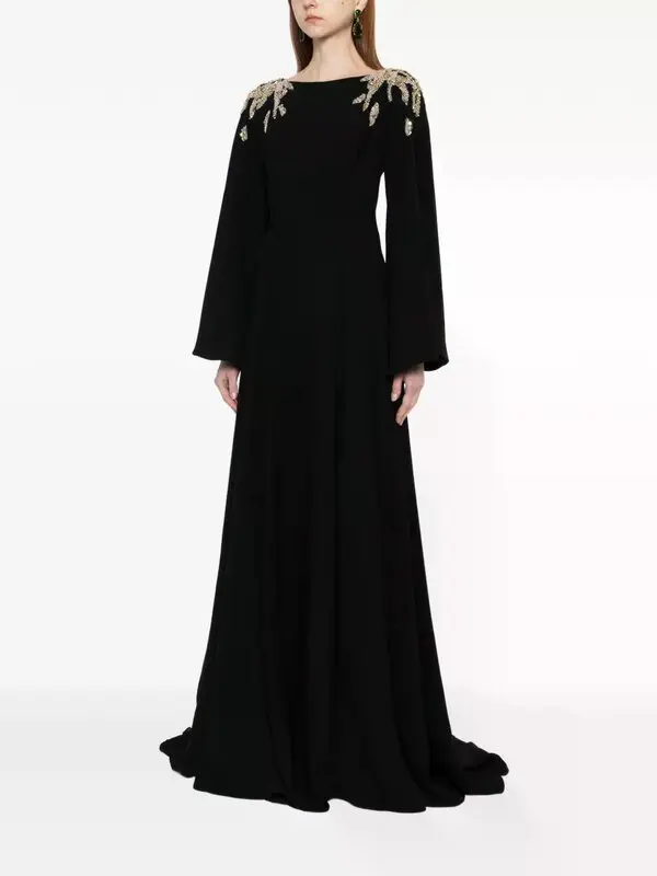SAIID KOBEISY Embellished Crepe Kaftan
