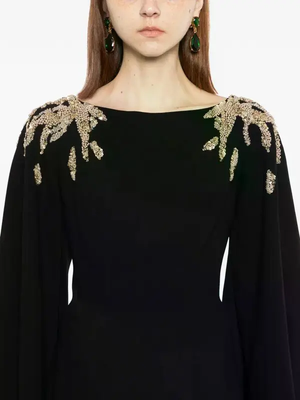 SAIID KOBEISY Embellished Crepe Kaftan