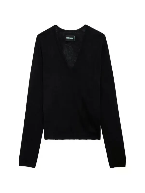 Zadig&Voltaire Rivy Cp V-neck Sweater - Black