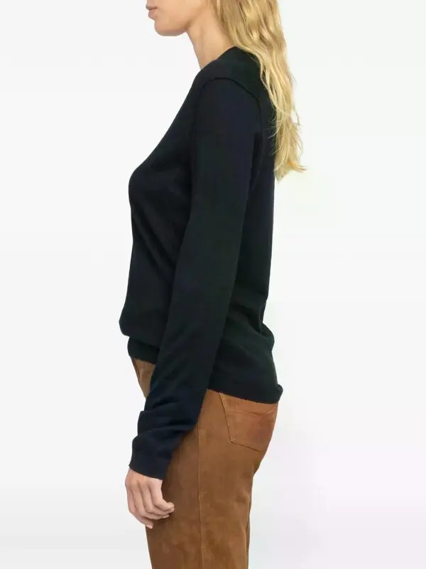 Zadig&Voltaire Rivy Cp V-neck Sweater - Black