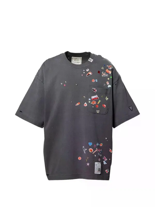 Mihara Yasuhiro Sticker-print T-shirt