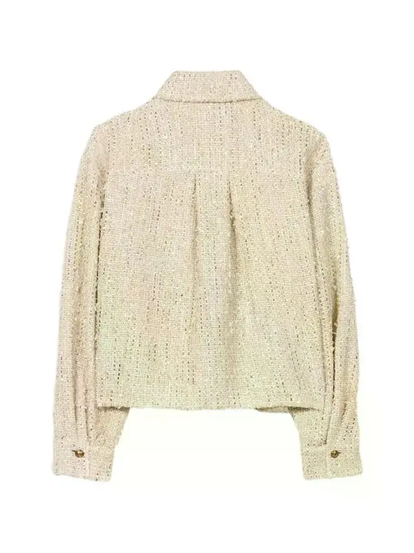 LUISA CERANO Buttoned Tweed Overshirt
