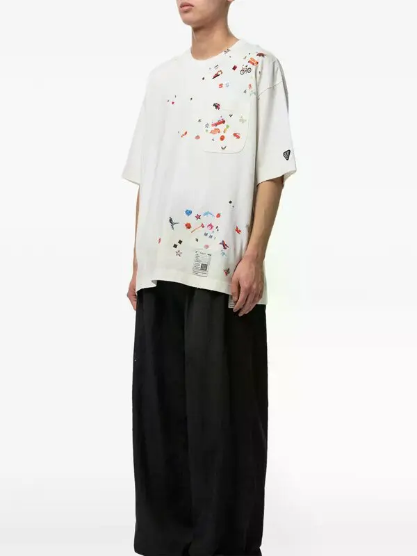 Mihara Yasuhiro Graphic-print Distressed T-shirt