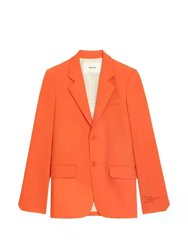 Zadig&Voltaire Vanille Embroidered Blazer - Orange