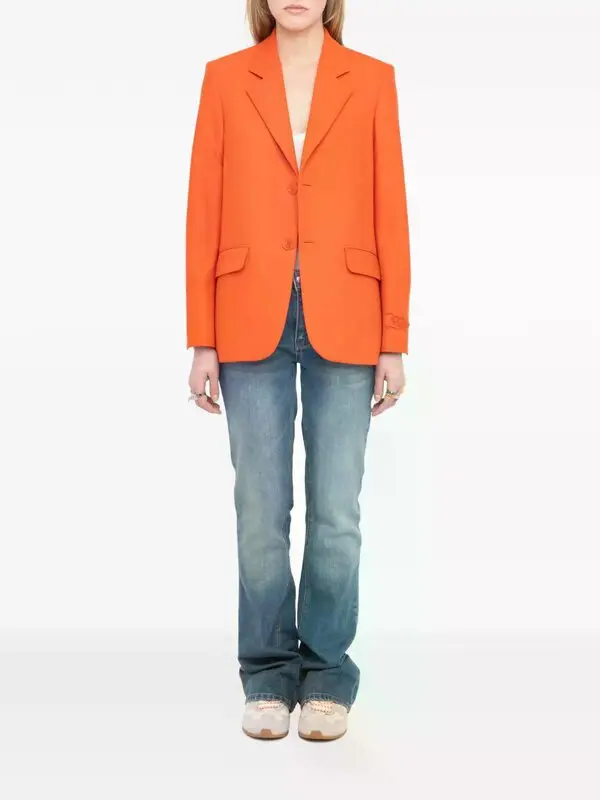 Zadig&Voltaire Vanille Embroidered Blazer - Orange