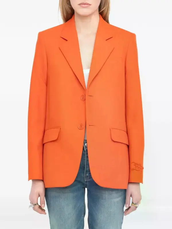 Zadig&Voltaire Vanille Embroidered Blazer - Orange