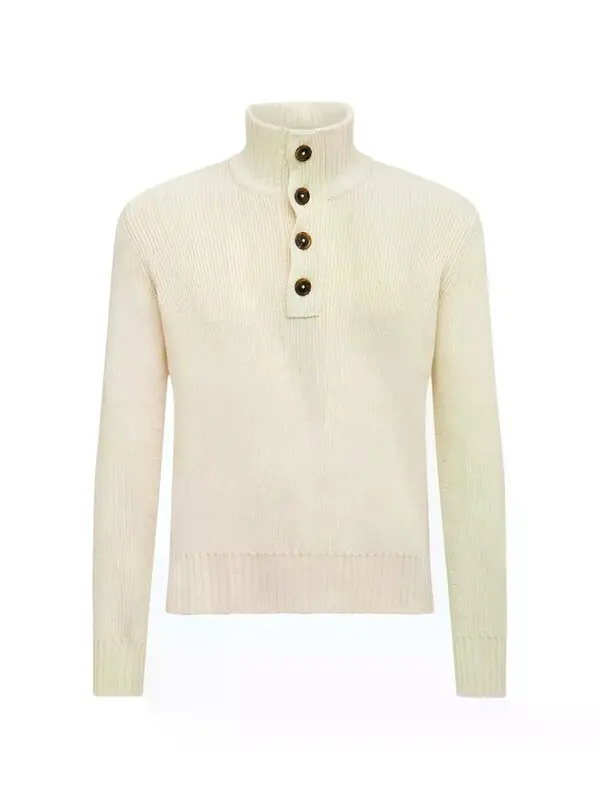 TOM FORD Button Detailed High-neck Sweater
