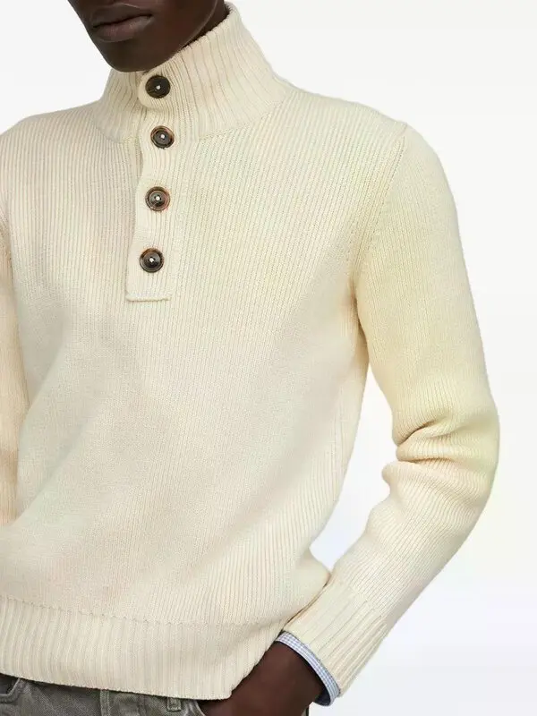 TOM FORD Button Detailed High-neck Sweater