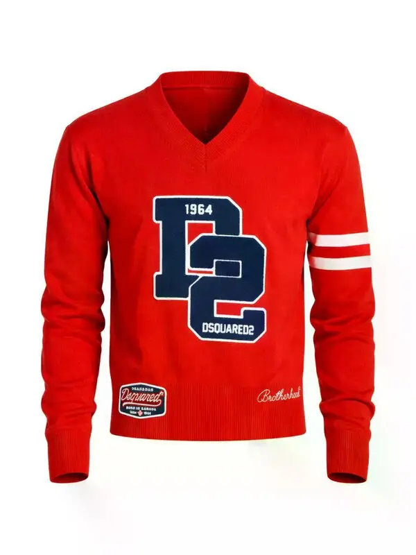 Dsquared2 Shetland V-neck Knitted Sweater