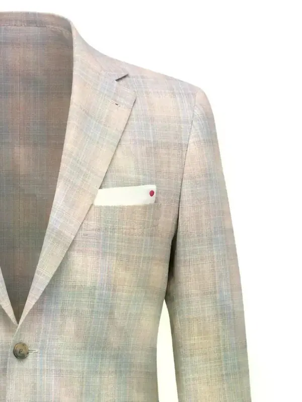 Kiton Plaid Blazer