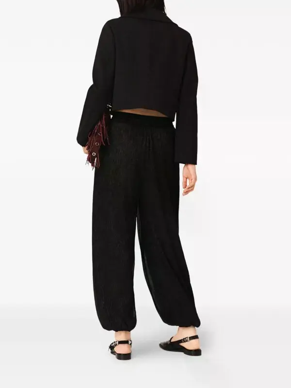 Maje Metallic-effect Straight Trousers
