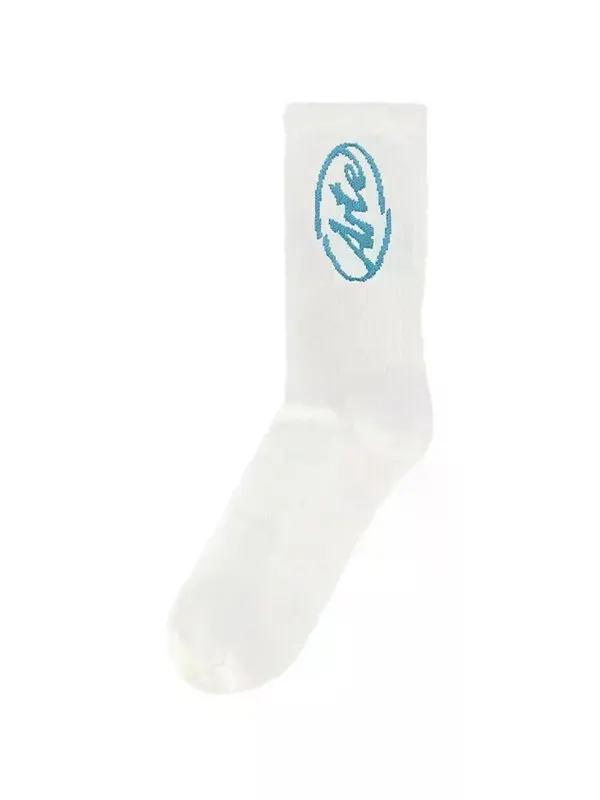 ARTE ANTWERP Circle Logo Socks - White