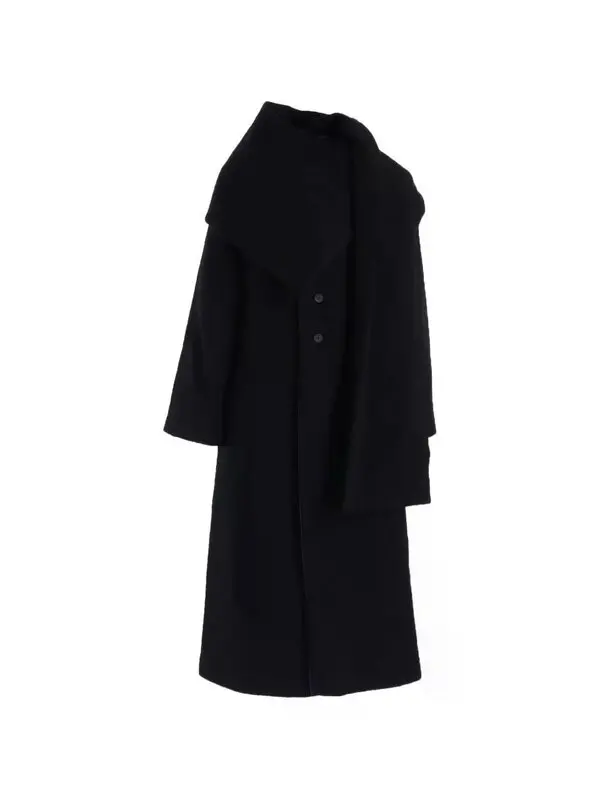 Yohji Yamamoto Quilted Shawl Button Coat