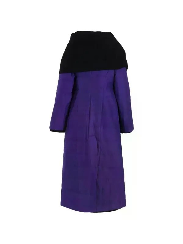 Yohji Yamamoto Quilted Shawl Button Coat
