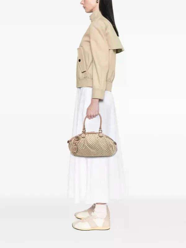 Gucci Diamante Canvas Sukey Satchel