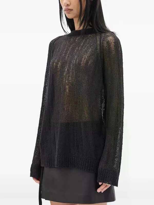 ANN DEMEULEMEESTER Semi-sheer Knit Sweater