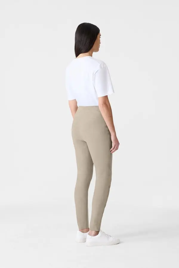 Mackage Navi-su Fitted Lamb Suede Legging - Grey