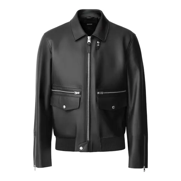Mackage Leather Zip Jacket