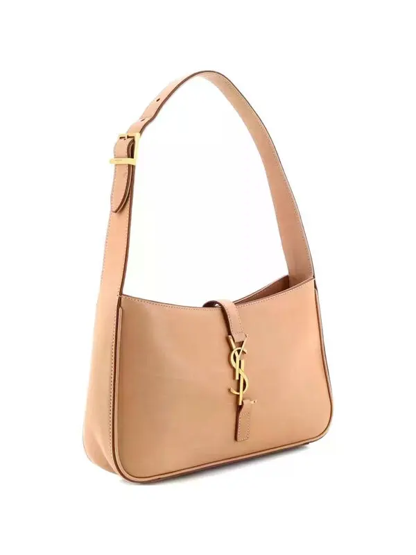 Saint Laurent Le 5 A 7 Small Hobo Bag - Neutrals
