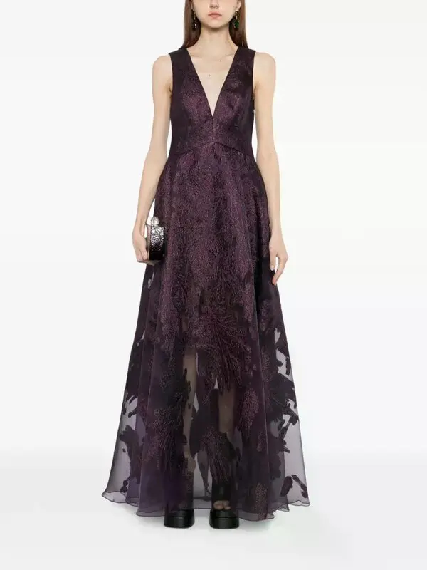 SAIID KOBEISY Brocade Gown