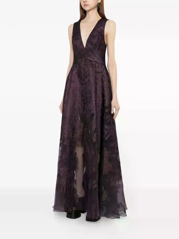 SAIID KOBEISY Brocade Gown