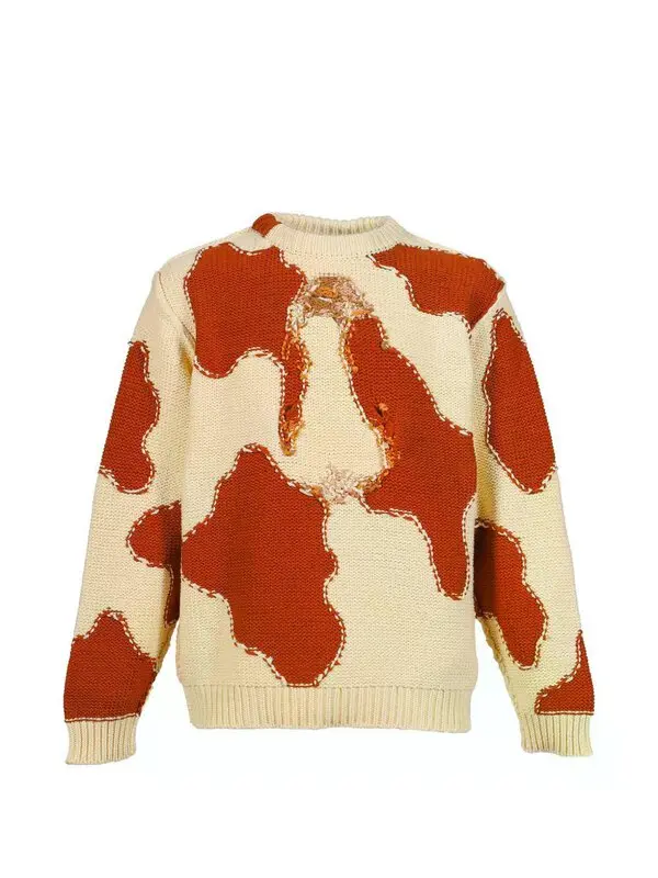 DOUBLET Acting Cow Sweater - Neutrals