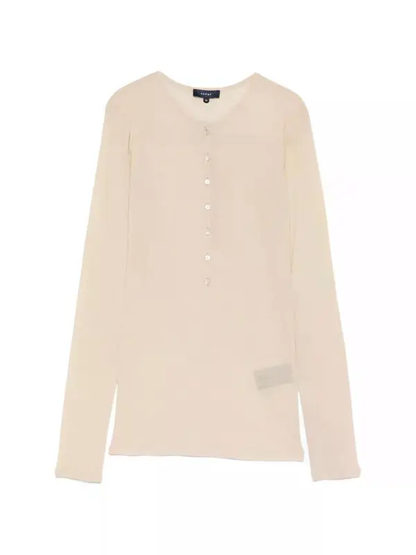 Soeur Isabella Buttoned Long-sleeved Top