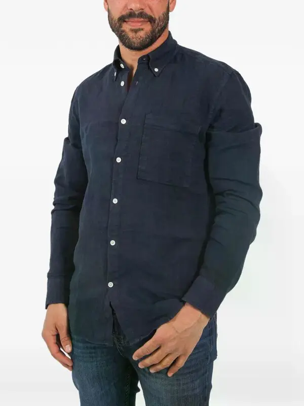 Nn07 Pocket Linen Shirt