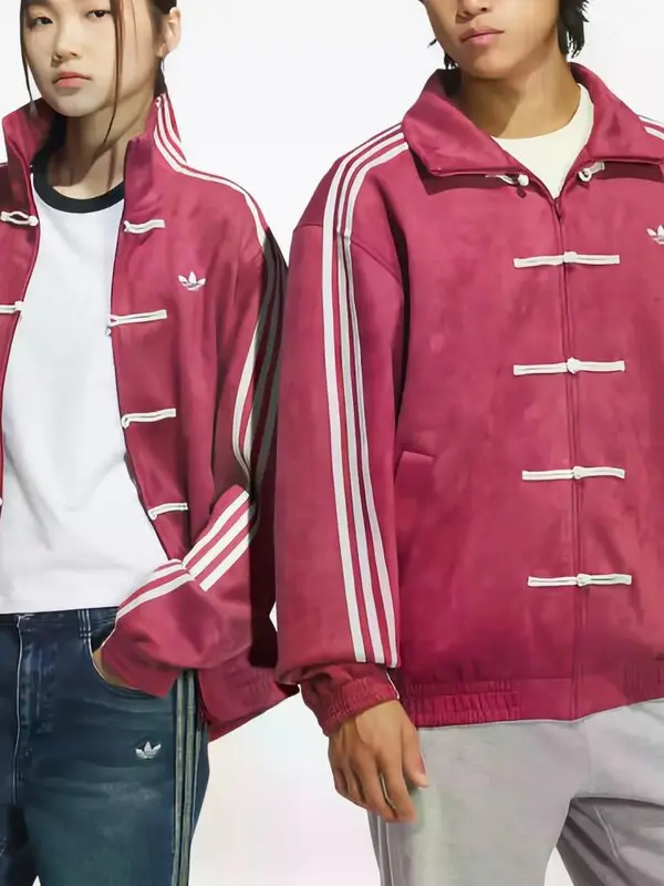 Adidas Stripes Chinese Track Jacket - Red