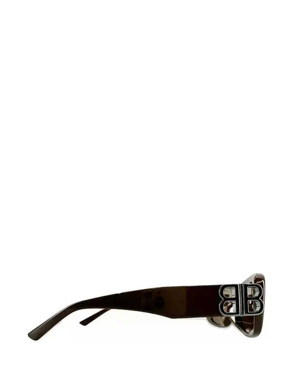 Balenciaga Logo Detail Rectangle Frame Sunglasses