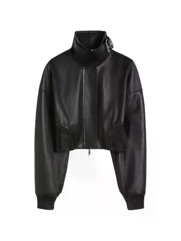 Sportmax High-neck Leather Jacket