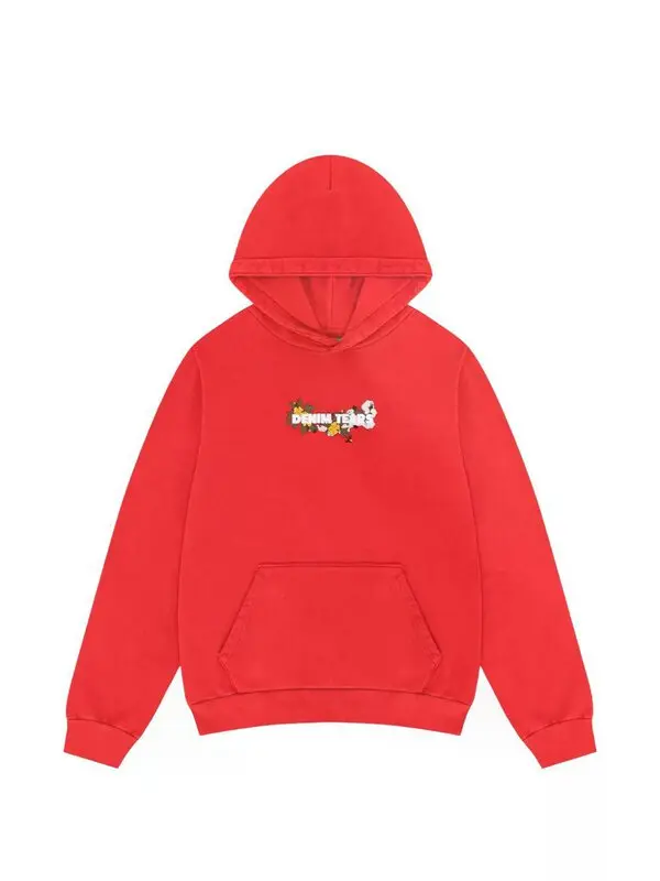 DENIM TEARS Floral-embroidered Hoodie